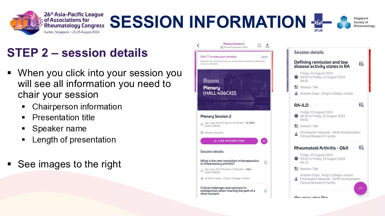 Presentation Guidelines - APLAR Congress